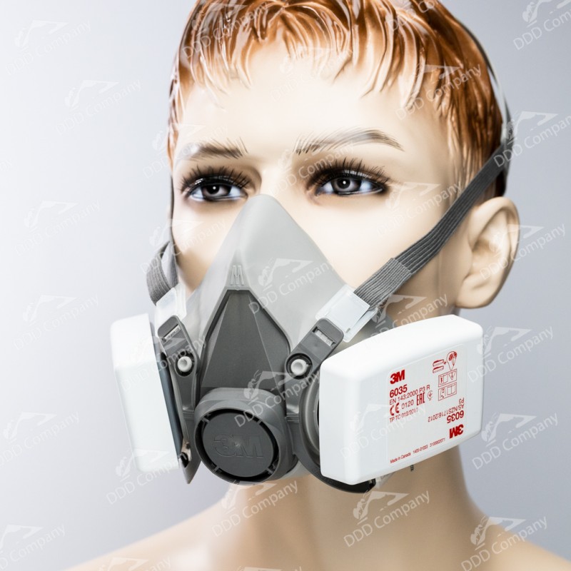 Set 2 buc Filtre 3M P3 6035 - pentru praf, ozon, gaze acide | MagazinDDD.ro