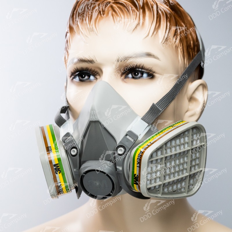 Set 2 buc Filtre 3M ABEK1 - 6059 - pentru gaze acide, vapori organici ...