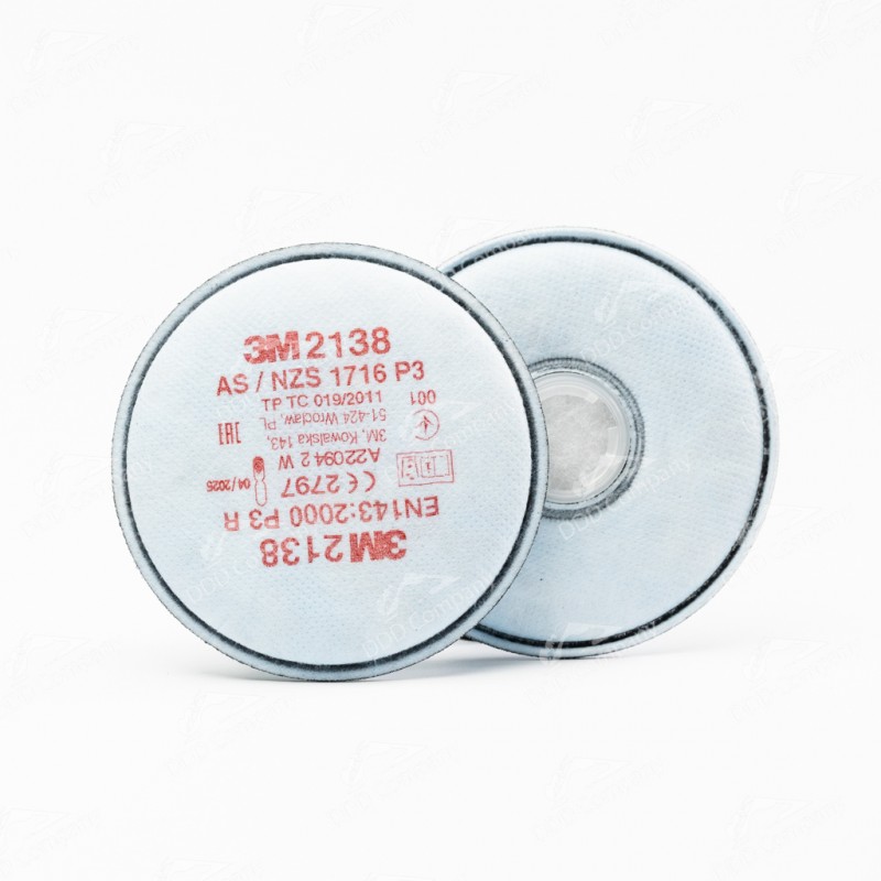 Set 2 buc Filtre 3M P3 + carbune activ - 2138 - pentru praf, ozon, gaze ...