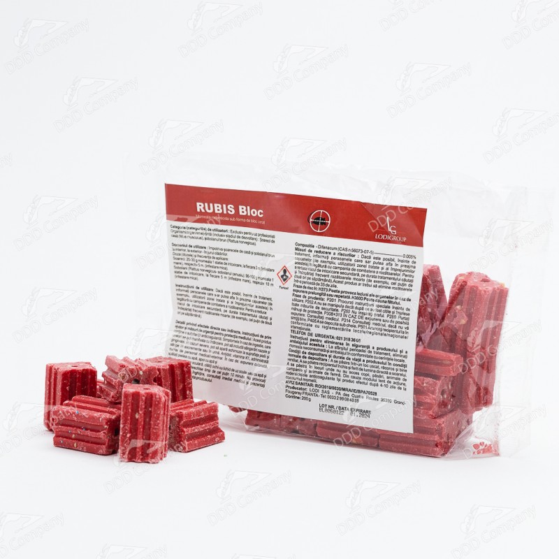 Momeala Raticida Rubis Parafina 200g | MagazinDDD.ro